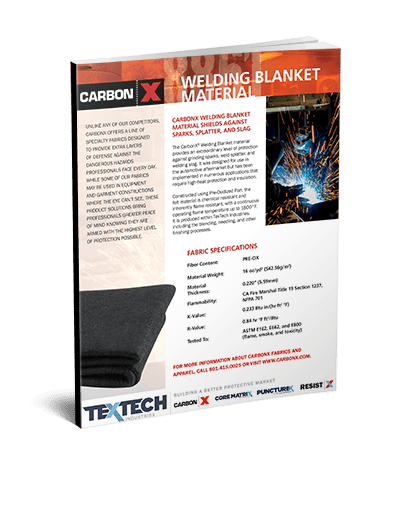 CarbonX® Welding Blanket Material Data Sheet | Company Headquarters ...