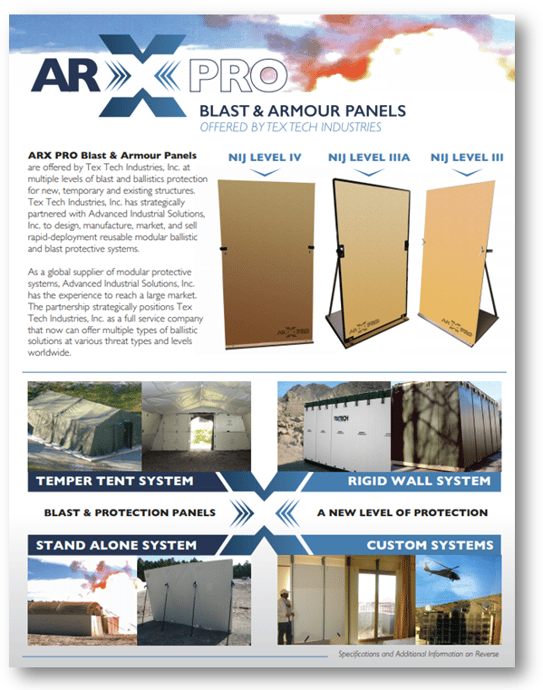 ARX-PRO Data Sheets | Company Headquarters, Tex Tech Industries